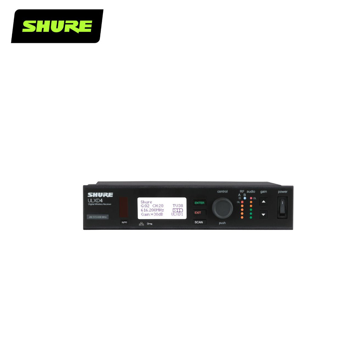 ULXD4 Digital Wireless Receiver – Shure Singapore