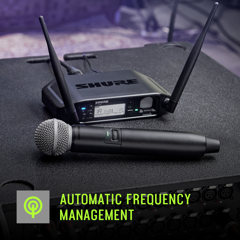GLXD24+/SM58-Z4 Digital Wireless Handheld System with SM58® Vocal Micr – Shure Singapore