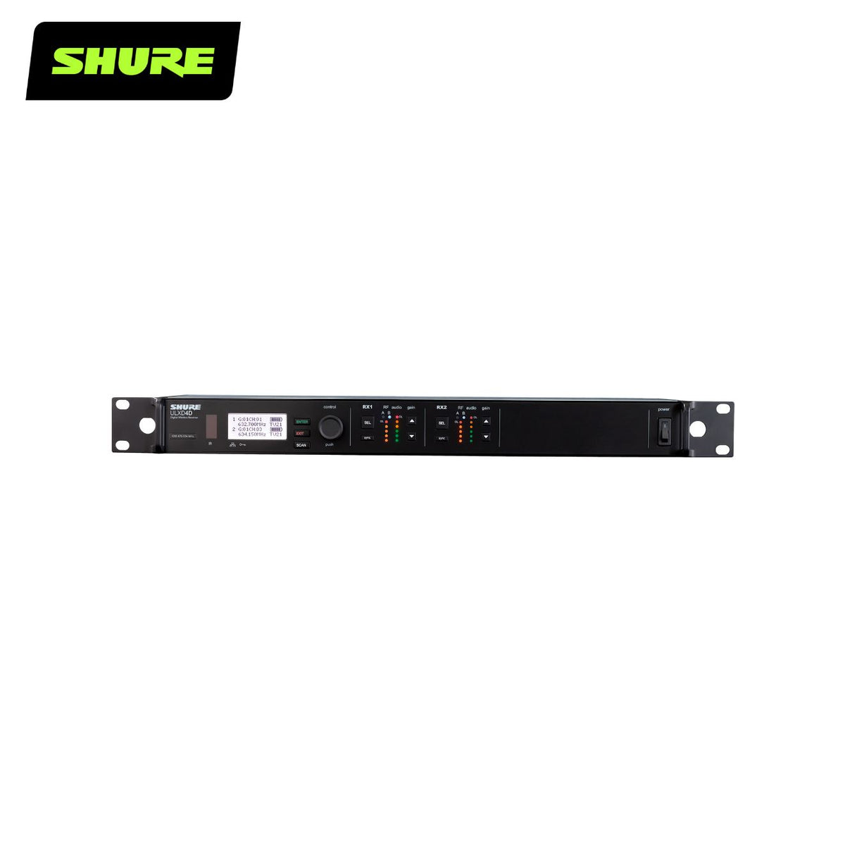 ULXD4D Dual-Channel Digital Wireless Receiver – Shure Singapore