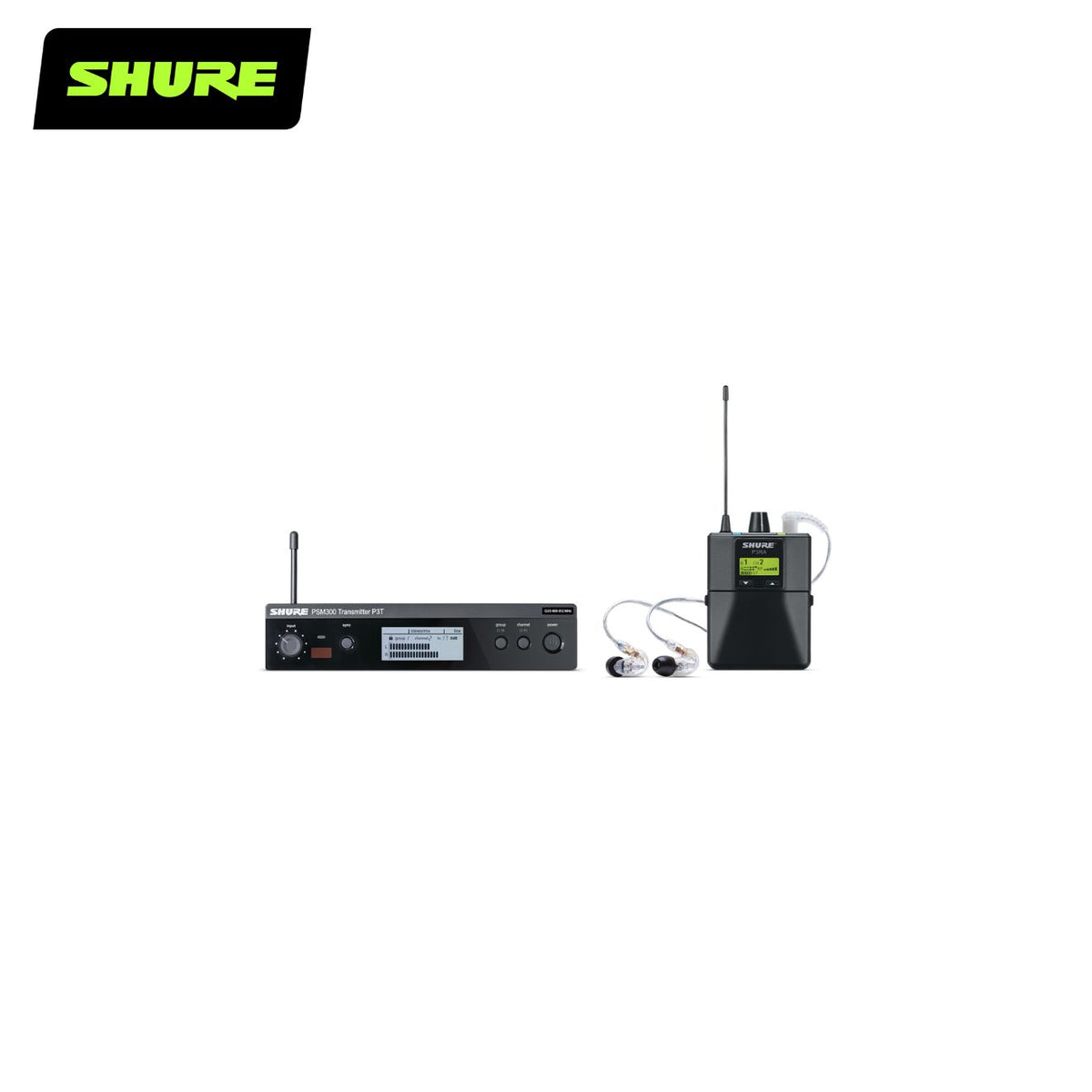 P3TRA215CL Wireless Personal Monitor System Set – Shure Singapore